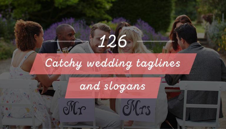 125 Catchy Wedding Taglines and Slogans | Happy Wedding App