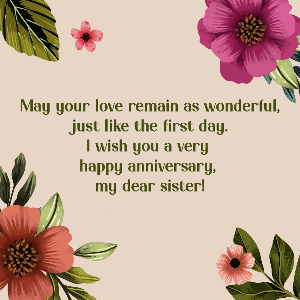 80 Trending Wedding Anniversary Wishes For Sister Updated 2023 