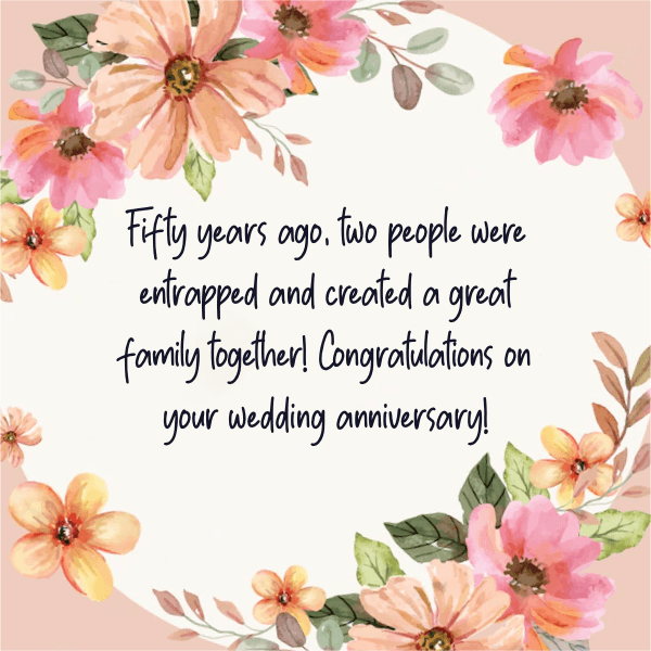 125 Hearttouching 50th Wedding Anniversary Wishes Messages And Quotes