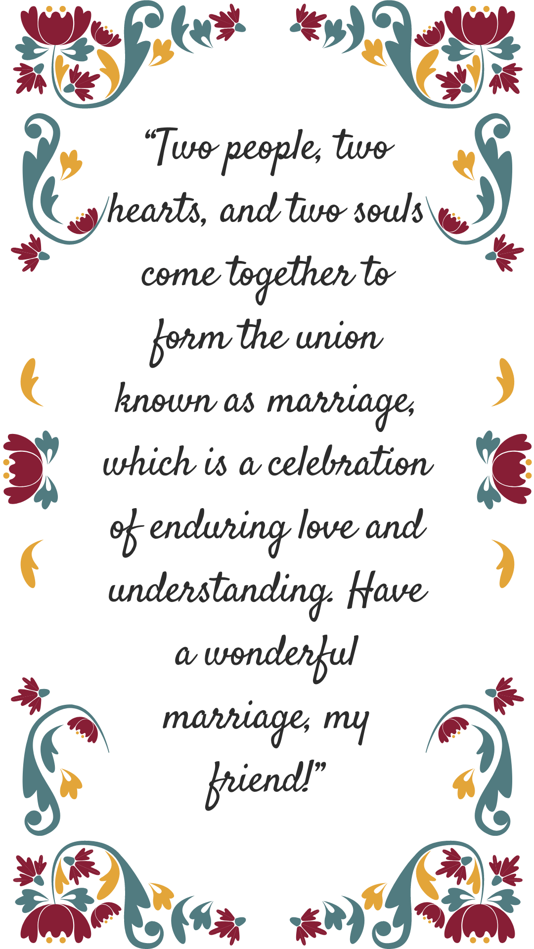 Wedding Friend Quotes Newly Married Couple Friend Quotes For Couples