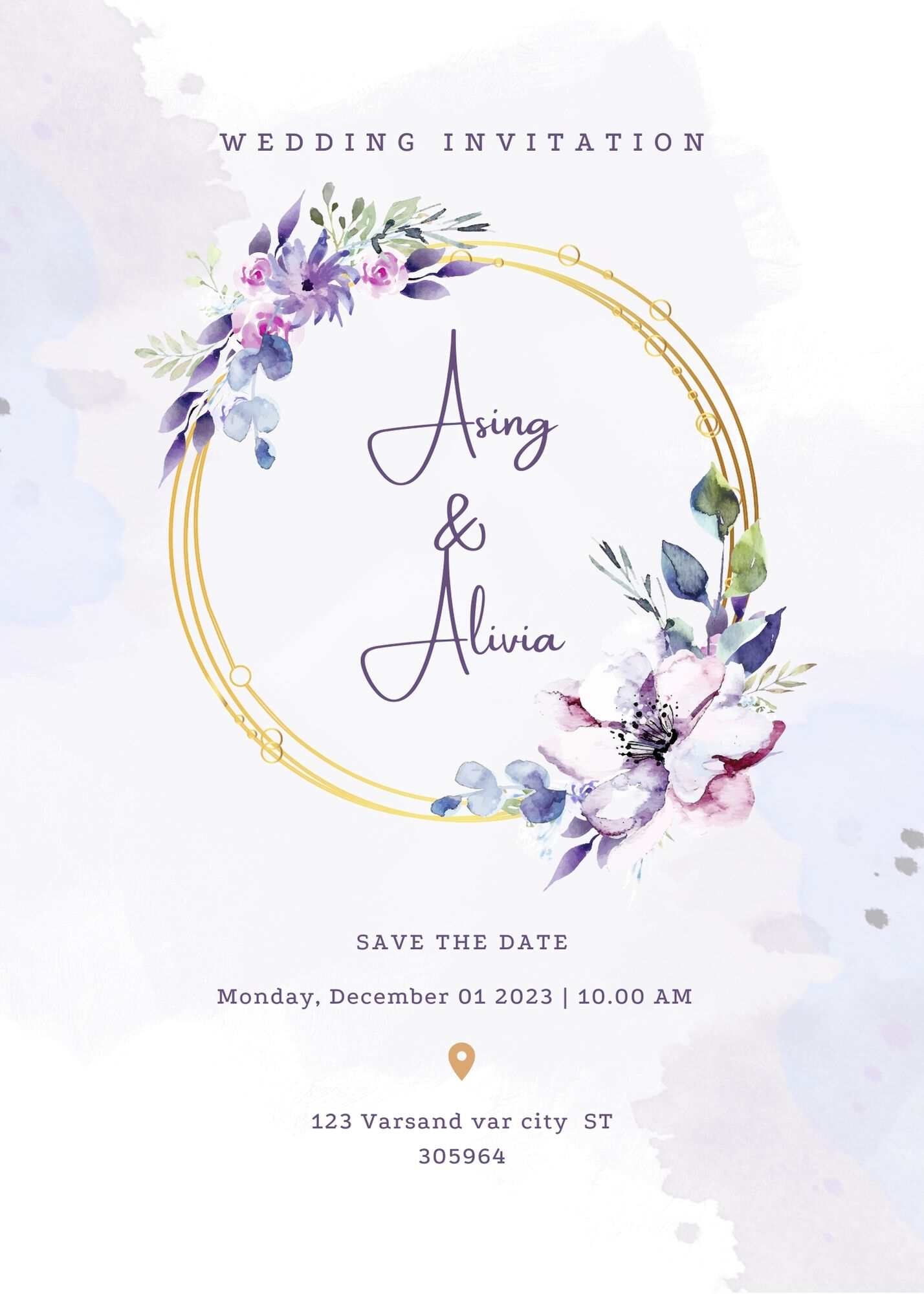 Best Wedding Invitation Card Designs: Wedding Card Template
