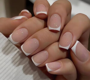 25 Best French Tip Wedding Nail Ideas For Bride